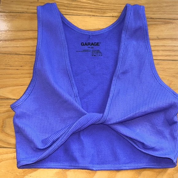 Garage | Tops | Garage Purple Ribbed Tank Top Very Cropped | Poshmark